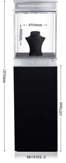 Jewellery Display Cases for Rent | Exhibition Showcases